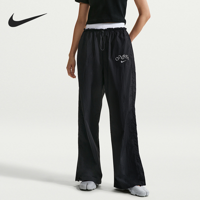 Nike/耐克正品Sportswear女士运动高腰降落伞时尚长裤IR7573-010