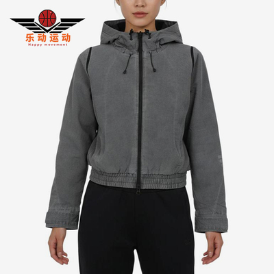 Adidas/阿迪达斯正品女连帽外套拉链夹克防风经典夹克外套KR7590