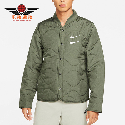 Nike/耐克正品新款男士双勾刺绣保暖防风运动休闲棉服DM1247-380