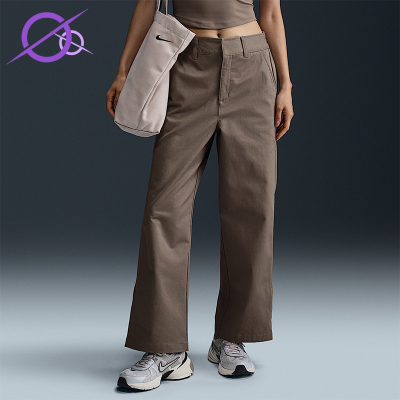 Nike/耐克正品2025秋季款女士耐穿运动直筒中腰长裤HF9432-233