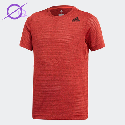 Adidas/阿迪达斯正品圆领短袖T恤新款经典男红色短袖T恤CW3841