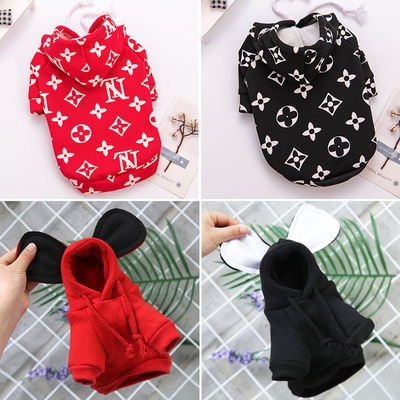 速发猫咪衣服秋泰款冬迪比熊春型犬博美雪纳瑞卫衣幼犬小秋装