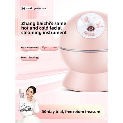 金稻蒸脸仪家用热喷仪打开毛孔喷雾器美容仪补水仪冷热双喷蒸脸器