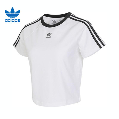 adidas阿迪达斯三叶草女子运动休闲短袖T恤JC8704