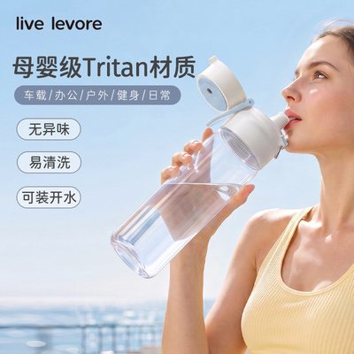 Tritan耐热便携水杯运动时尚直饮