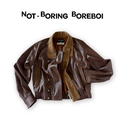 NBB美拉德皮衣机车夹克