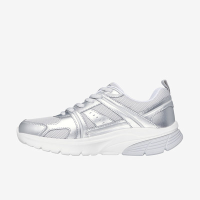 Skechers斯凯奇正品BOBS Vamos女款耐磨低帮跑步鞋117770-SIL