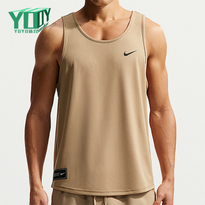 Nike/耐克正品夏季男士休闲训练圆领柔软运动背心T恤HV7073-244