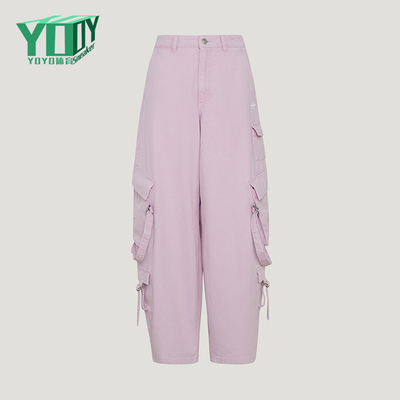 Adidas/阿迪达斯正品新款女士经典宽松经典时尚牛仔长裤KU9536