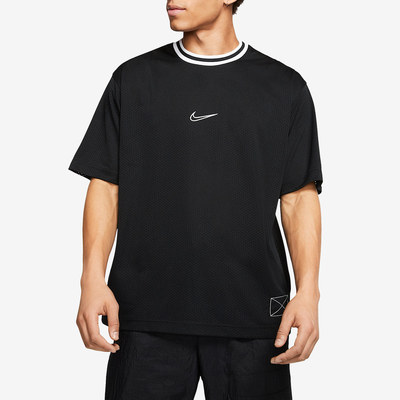 Nike耐克正品篮球男Dri-FIT速干网眼修身圆领短袖T恤BV9390-010