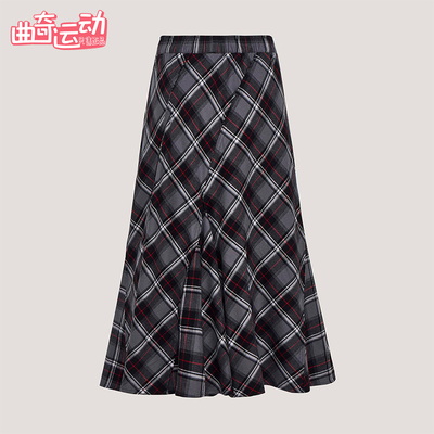 Adidas/阿迪达斯正品三叶草CHECKSKIRT新款经典女半身裙KT6381
