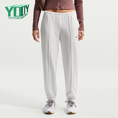 Nike/耐克正品2026春季款女士日常中腰针织刺绣长裤IF0233-051