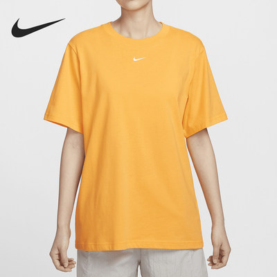 Nike/耐克正品 Sportswear 女士宽松简约运动短袖FD4150-717