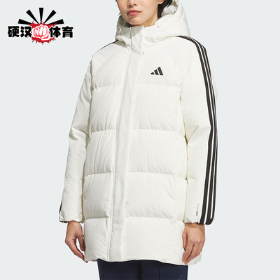 Adidas/阿迪达斯正品W 3S MID D JKT女士连帽保暖羽绒服KC2485
