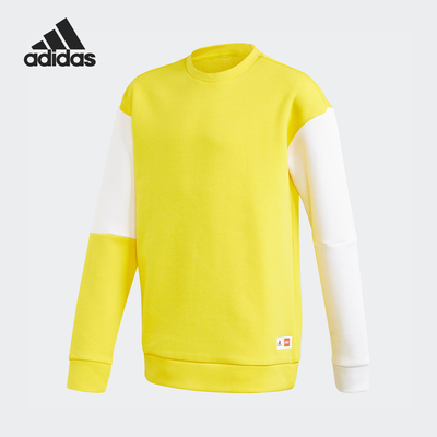 Adidas/阿迪达斯正品U LEGO CREW儿童套头圆领休闲宽松卫衣GN6774