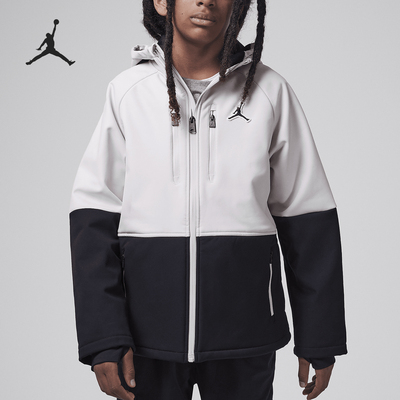 Nike/耐克正品JORDAN大童拼接宽松保暖休闲外套HQ7967-271