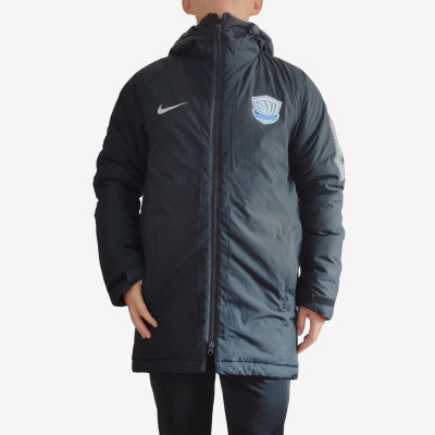 Nike耐克正品运动生活男足球保暖防风连帽拉链运动棉衣AJ8460-010