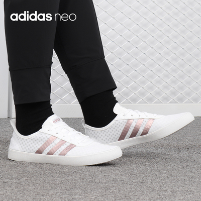 Adidas/阿迪达斯正品NEO QT Vulc 2.0 女子轻便休闲板鞋 BD7823