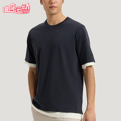 Adidas/阿迪达斯正品COTTON T-SHIRT男士简约日常短袖T恤KG0823