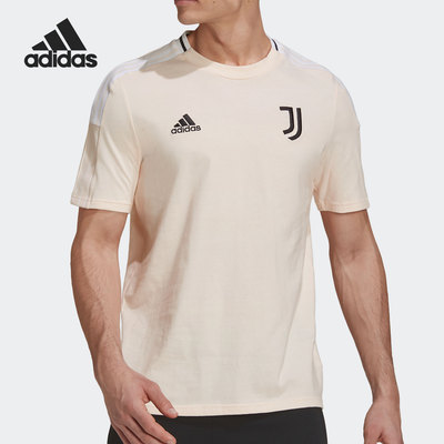 Adidas/阿迪达斯正品JUVE TEE男子尤文图斯足球运动短袖T恤GK8608