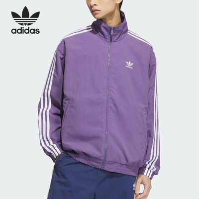 Adidas/阿迪达斯正品三叶草男士梭织运动户外宽松外套KC1456