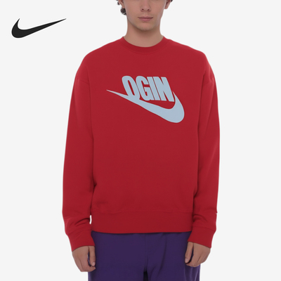 Nike/耐克正品保暖秋季款男士印花圆领日常卫衣FV5942-687