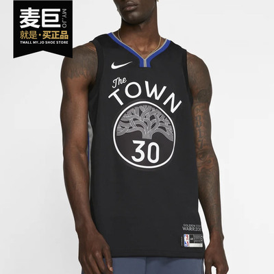 Nike/耐克正品当季新款勇士队库里 CE城市版SW男子运动球衣AV4638