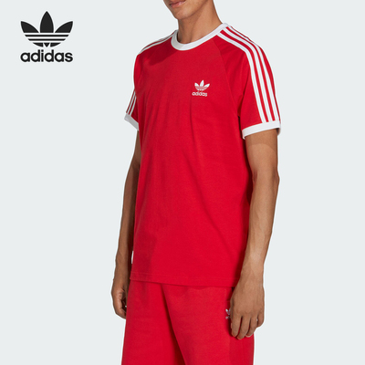 阿迪达斯男士运动圆领短袖