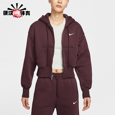 Nike/耐克正品秋冬女士运动加绒复古潮流休闲夹克外套HV2427-652