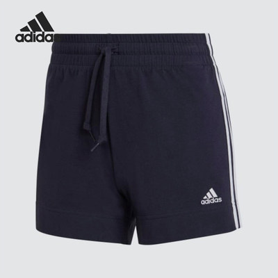 Adidas阿迪达斯正品女款修身三条纹松紧腰休闲运动短裤HM9289