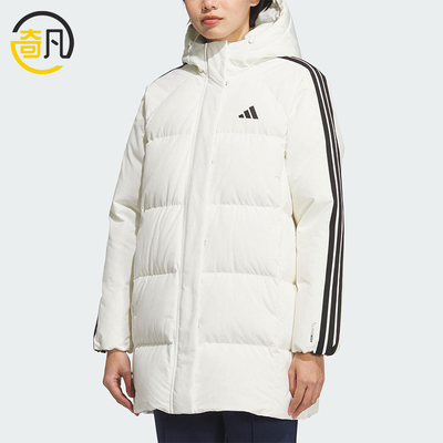 Adidas/阿迪达斯正品W 3S MID D JKT女士连帽保暖羽绒服KC2485
