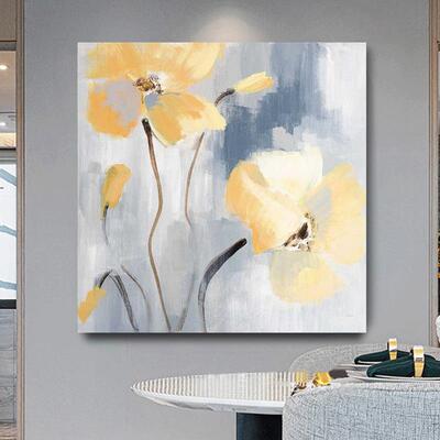 KQS手绘油客厅房玄画书关纯立体画商场酒店轻奢装饰挂画