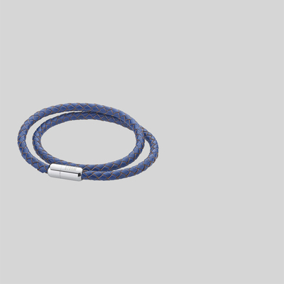 STORM/英伦风暴ROCKET WRAP系列双层蓝色磁吸男士手链9980770/B