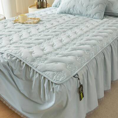 A类棉床裙单件遮丑下摆裙2025新款夹棉床罩防尘床盖款套床RUEaω