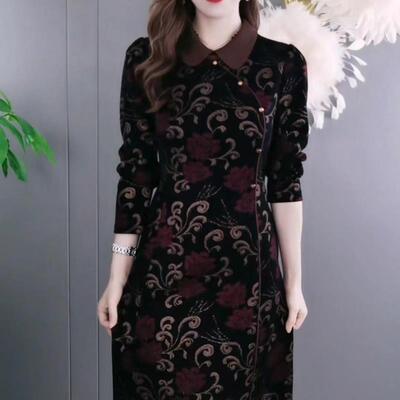 速发爆款秋洋装202新款气质韩版时尚百搭收腰洋装MY2