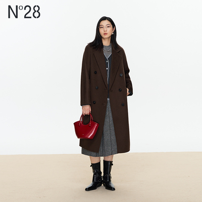 N°28骆驼绒双面羊毛大衣女秋冬超好看气质大衣2024新款毛呢外套-