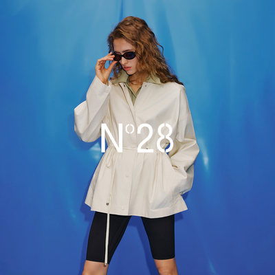 春季新款高级感抽绳收腰短外套女