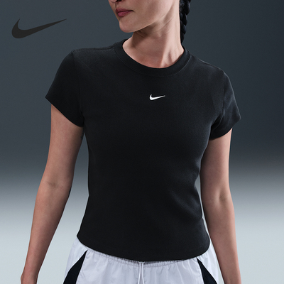 Nike/耐克正品2026年女士修身休闲日常柔软短袖T恤HV4995-010