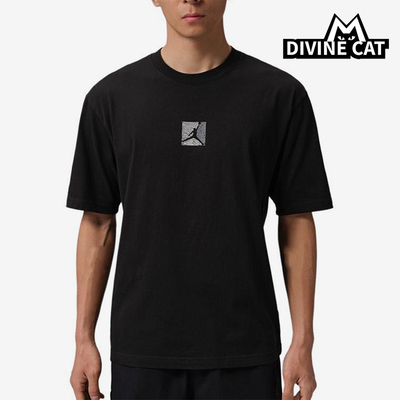 Nike/耐克正品JORDANFlight新款男黑色亲肤经典短袖T恤IF3065-010