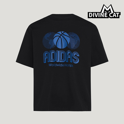 Adidas/阿迪达斯正品WHGLOBALT-SHIRT新款经典篮球短袖T恤KG8261