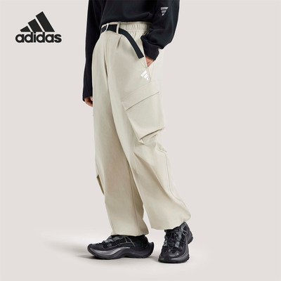 Adidas/阿迪达斯正品2026男士时尚经典日常梭织长裤KV0639