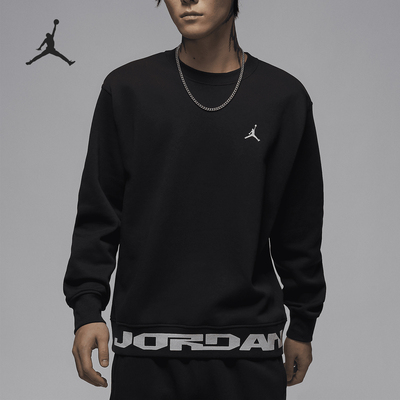 Nike/耐克正品JORDAN男士保暖圆领加绒针织卫衣FV7437-010