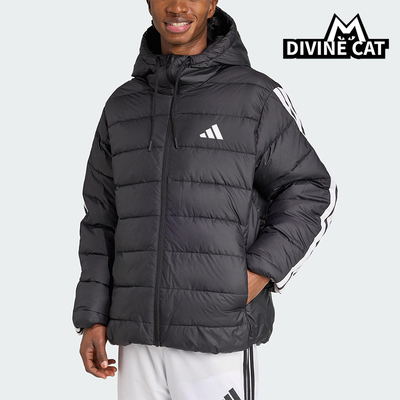 Adidas/阿迪达斯正品冬季男士运动连帽保暖防风拉链棉服JM8355