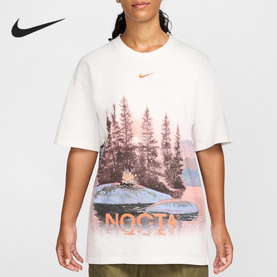 Nike/耐克正品夏季款男士图案透气针织休闲短袖FV7866-100