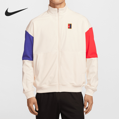 Nike/耐克正品Court Heritage男士薄绒网球外套FZ6926-110