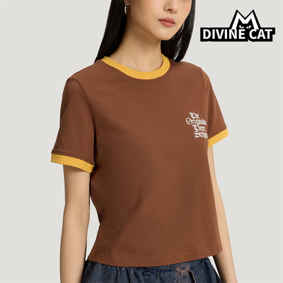 Adidas/阿迪达斯正品三叶草女士运动复古圆领字母短袖T恤KT3061