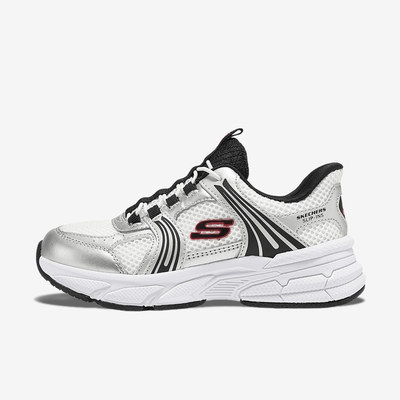Skechers斯凯奇正品BOYS大童闪穿一脚蹬套脚运动鞋404204L-SLW