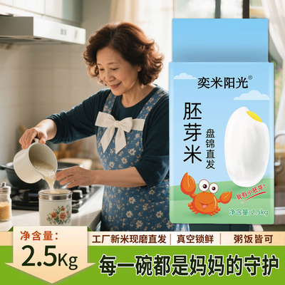 东北胚芽米5斤煮粥米500g盘锦大米蟹田米1kg新米煮饭大米一斤真空