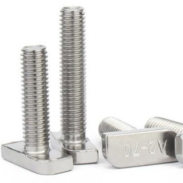 tNIT型螺丝0T型螺栓铝型材光伏槽用方头螺丝带齿M8 3锈4不厂钢家