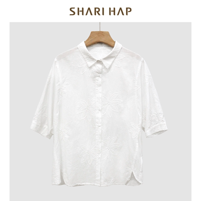 SHARI HAP中年女士绣花衬衣